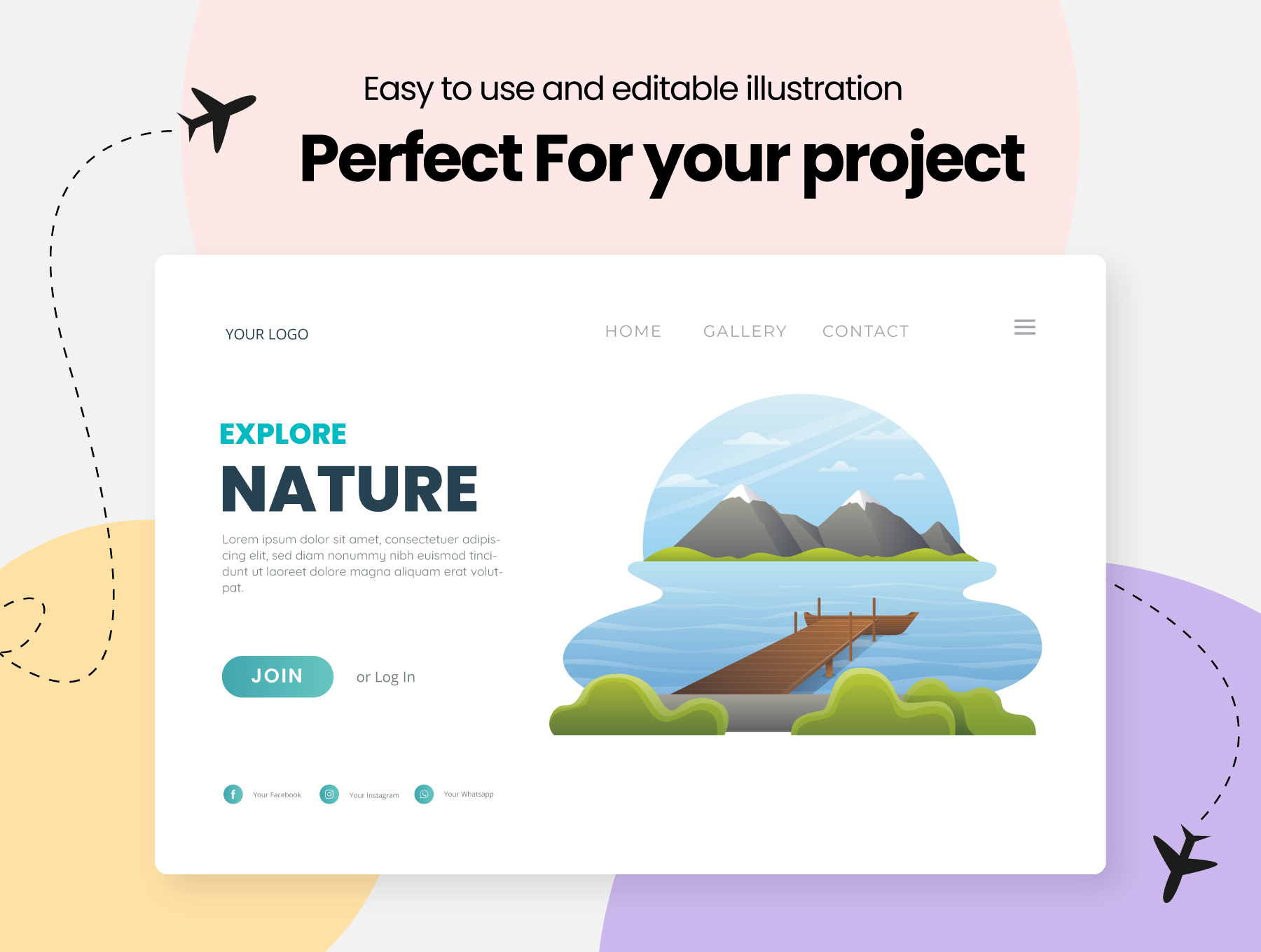 High-Quality SVG Scenery Scapes Illustration Pack